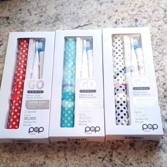Pop Sonic | Bath & Body | Go Sonic Portable Toothbrush Pop Sonic Set Of ...